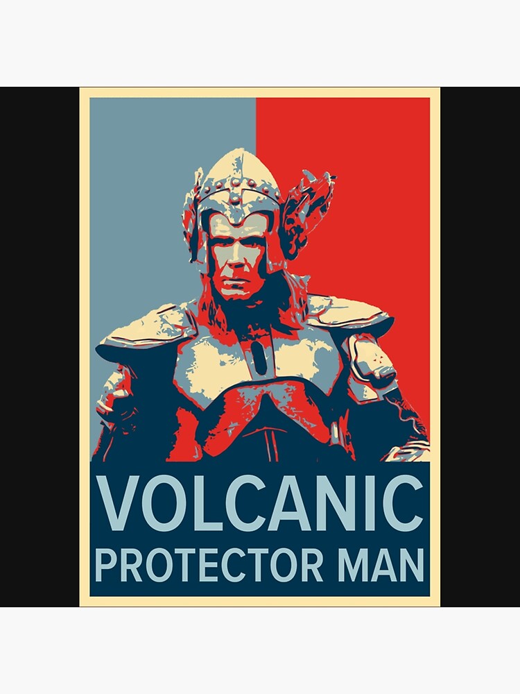 Lámina fotográfica «Fire Saga, Volcano Man, Volcanic Protector Man ...