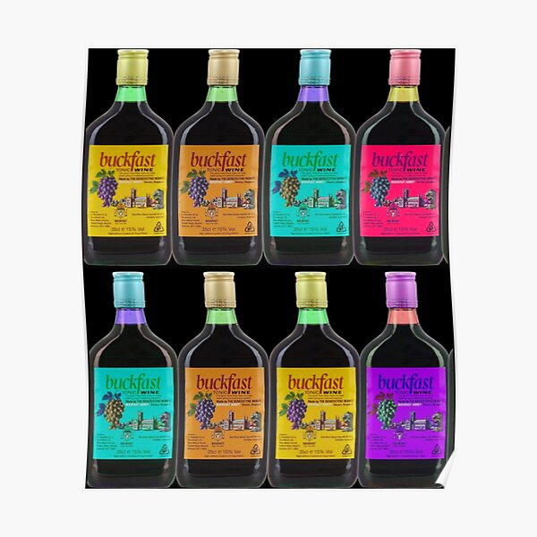 "Buckfast Variants " Poster for Sale by ArtyBurgerss | Redbubble