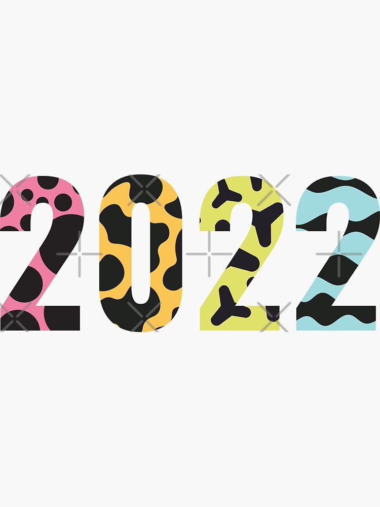 "2022" Sticker for Sale by KIVARTON | Redbubble