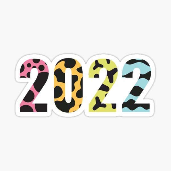 "2022" Sticker for Sale by KIVARTON | Redbubble