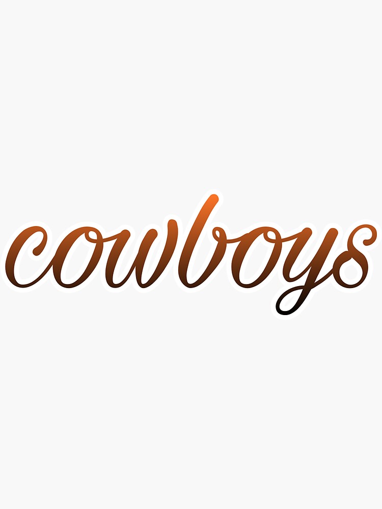 "COWBOYS *white*" Sticker for Sale by stuffyoucanbuy | Redbubble