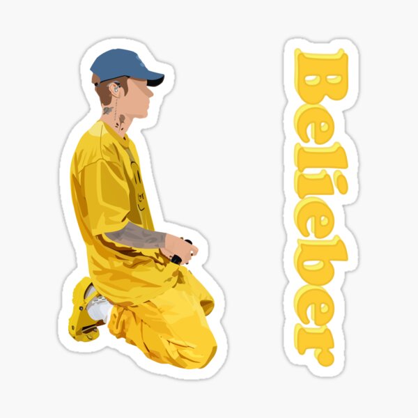 "Justin" Sticker for Sale by purplewings03 | Redbubble