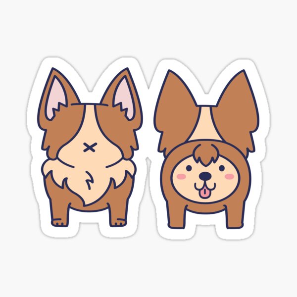 "Cute Anime Dog Manga Kawaii Puppy Dog" Sticker by mooon85 | Redbubble