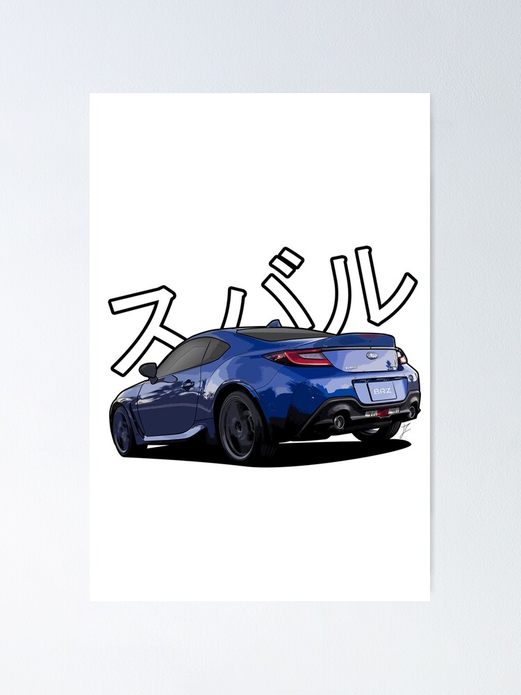 "BRZ - GR86 | JDM car" Poster for Sale by IchigoDesign | Redbubble