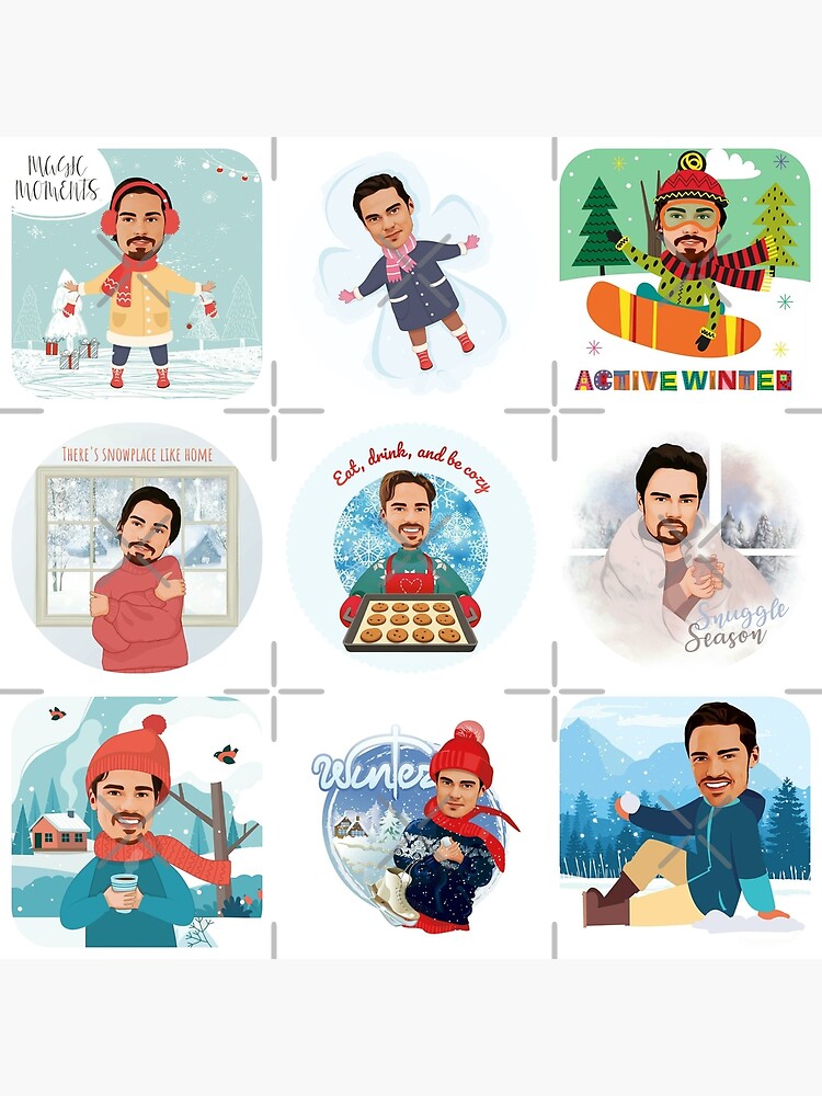 Póster «Collage de dibujos animados de Jay Snow Home For Christmas ♥ ...