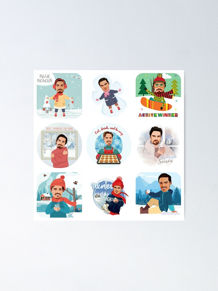 Póster «Collage de dibujos animados de Jay Snow Home For Christmas ♥ ...