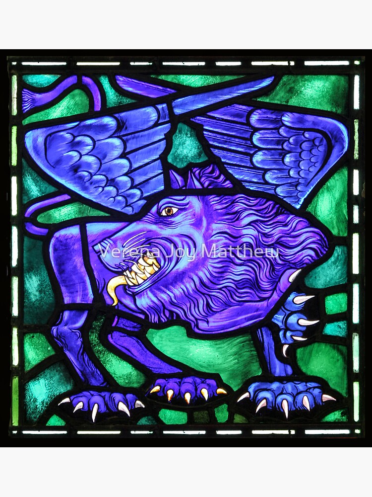 Pegatina «Símbolo evangélico del león alado de San Marcos» de onepony ...