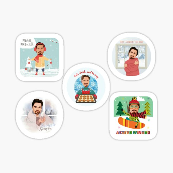 Pegatina «Collage de dibujos animados de Jay Snow Home For Christmas ♥ ...