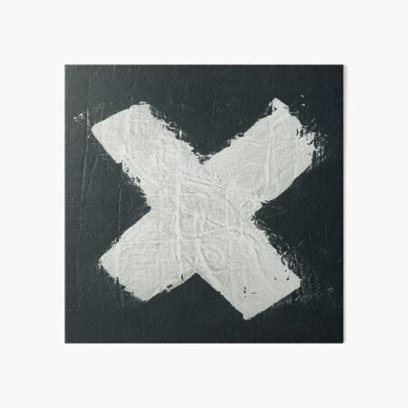 "black and white x " Art Board Print by Hosshussein | Redbubble