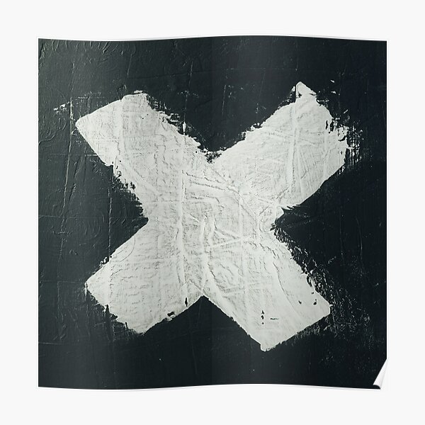 "black and white x " Poster for Sale by Hosshussein | Redbubble