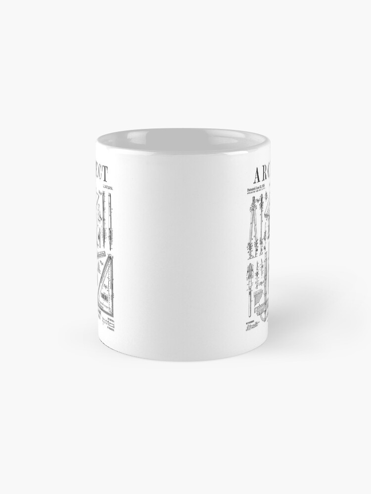 "Architect Architecture Student Tools Vintage Patent Print" Coffee Mug ...