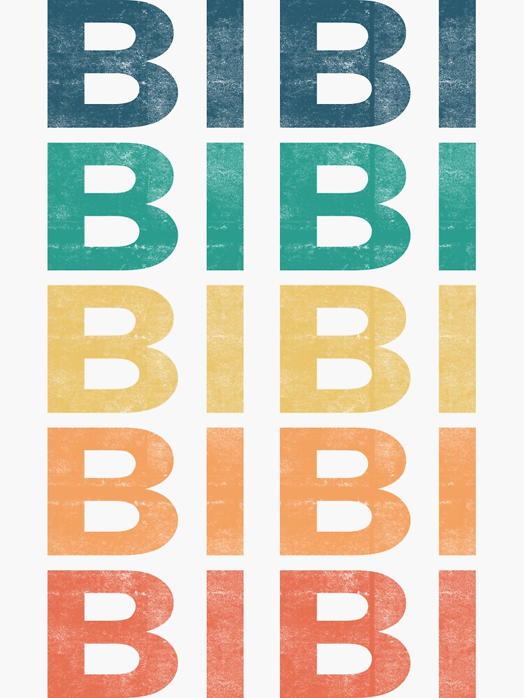 Pegatina «Camiseta con nombre de Bibi - Camiseta de artículo de regalo ...