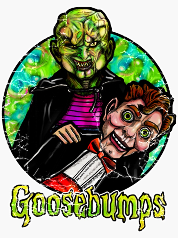 "Goosebumps The Haunted Mask And Slappy" Sticker by perlsteinproven ...