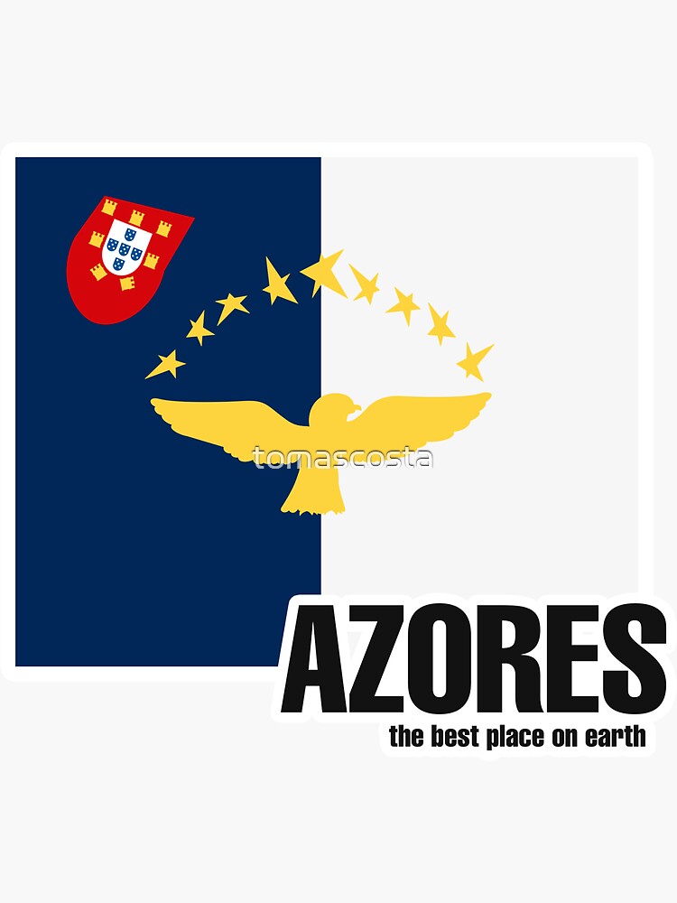 "Azores Tshirt Flag" Sticker by tomascosta | Redbubble