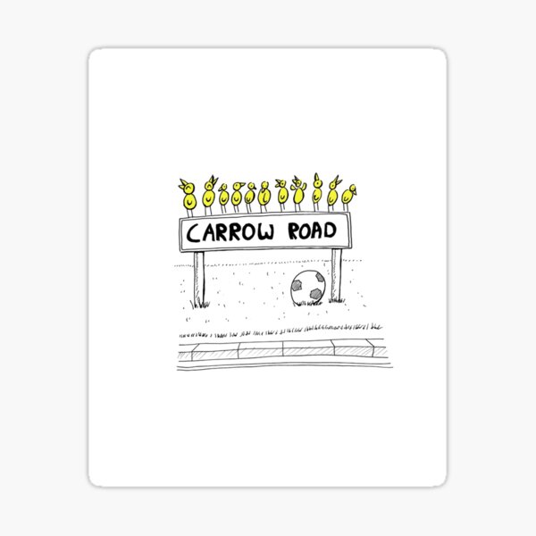 "Carrow Road - Canary Cartoon (inspired by Norwich City FC) Graphic ...