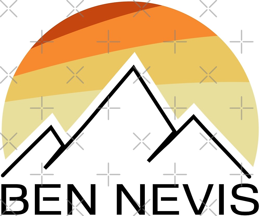 "Ben Nevis Retro" by esskay | Redbubble