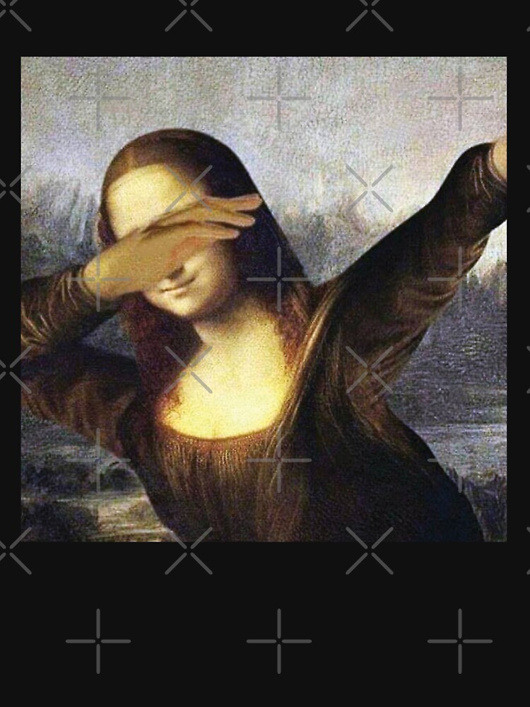 "mona lisa doing the dab meme" Active T-Shirt for Sale by Made-By-Art ...