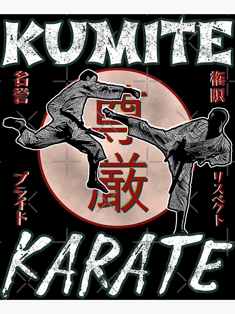 Póster «Ilustración de combate de Karate Kumite - Icono de Karateka ...