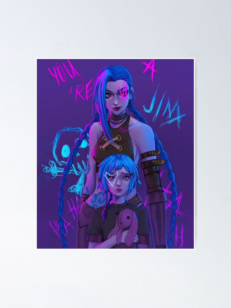 "Jinx and powder" Poster by The-sky-is-here | Redbubble