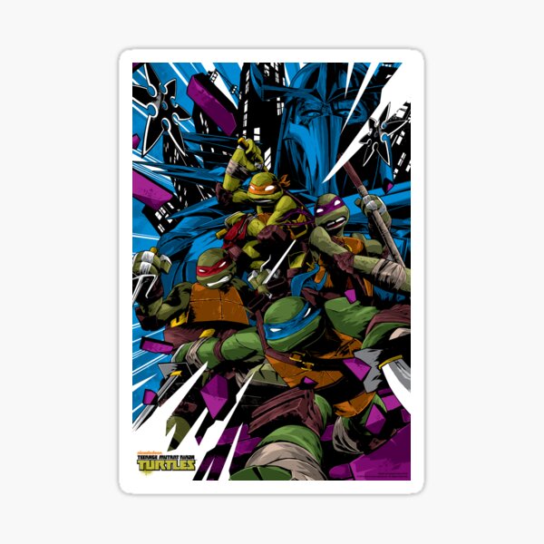 "Ninja Turtles 2012" Sticker for Sale by nicholaivolkof | Redbubble