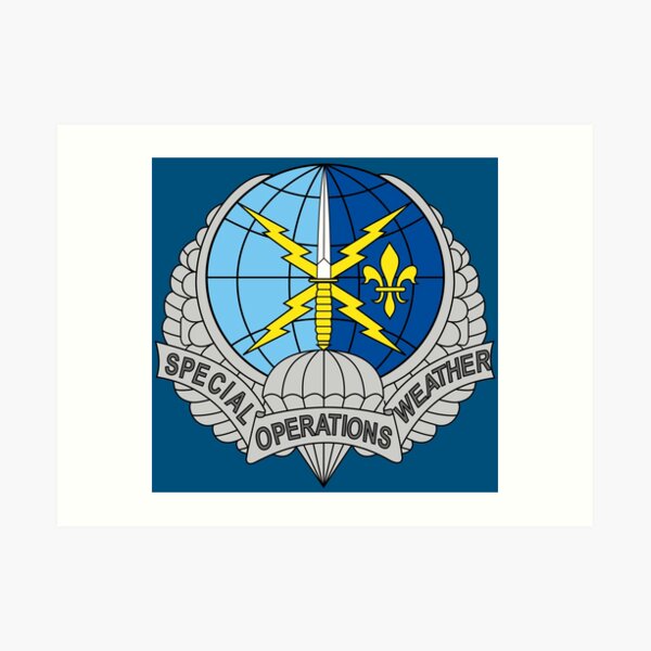 "United States Air Force Special Operations Weather Team" Art Print by ...