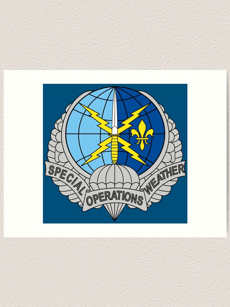 "United States Air Force Special Operations Weather Team" Art Print by ...