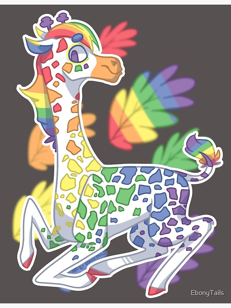 "Pride Animals - Gay Giraffe" Art Print for Sale by EbonyTails | Redbubble