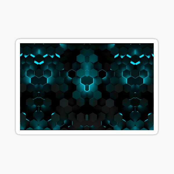 " 3d Hexagonal Texture " Sticker by SilvinaNoemi | Redbubble