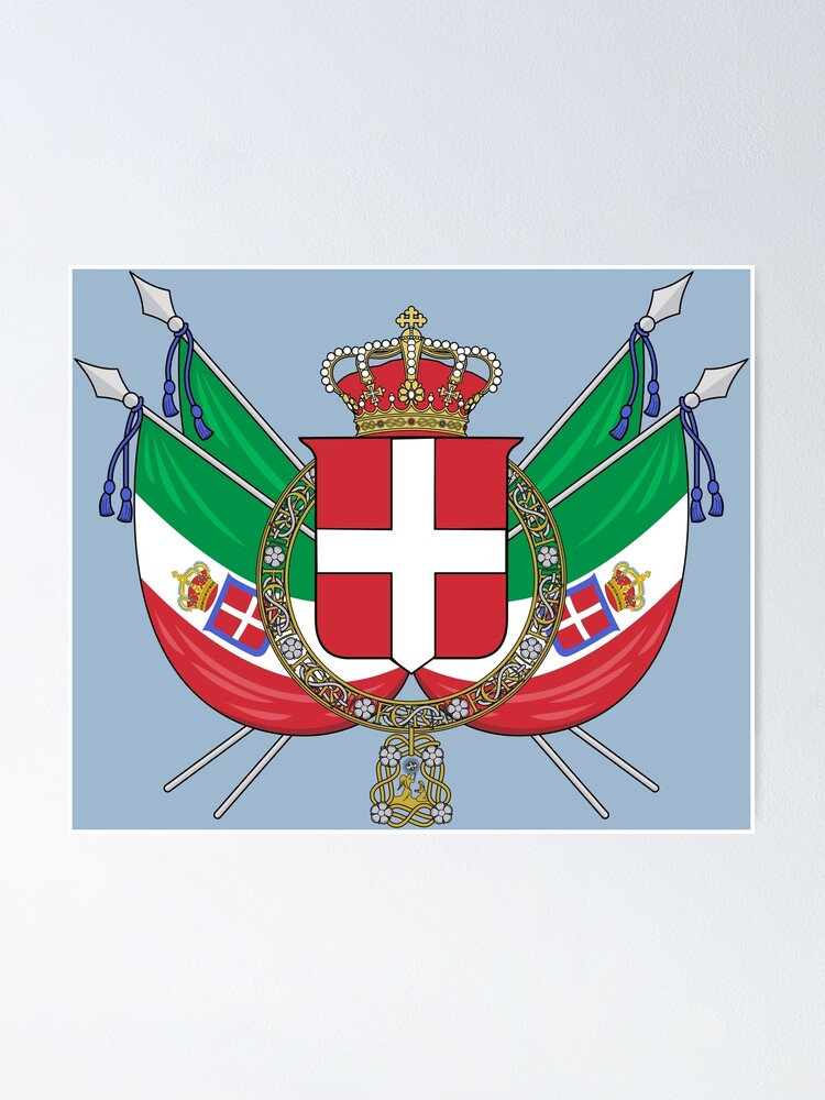 "CoA Kingdom of Italy 1848-1870" Poster for Sale by alessionastro ...
