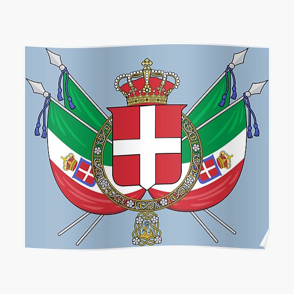 "CoA Kingdom of Italy 1848-1870" Poster for Sale by alessionastro ...