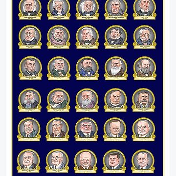 "Presidents of the United States of America (Design One)" Sticker for ...