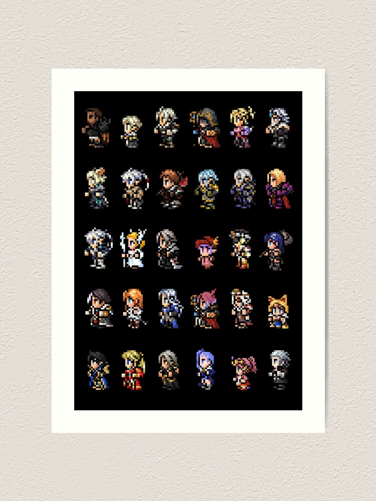"Final Fantasy XIV 14 - Sprites PIXEL SPRITE" Art Print by ZeWiss ...
