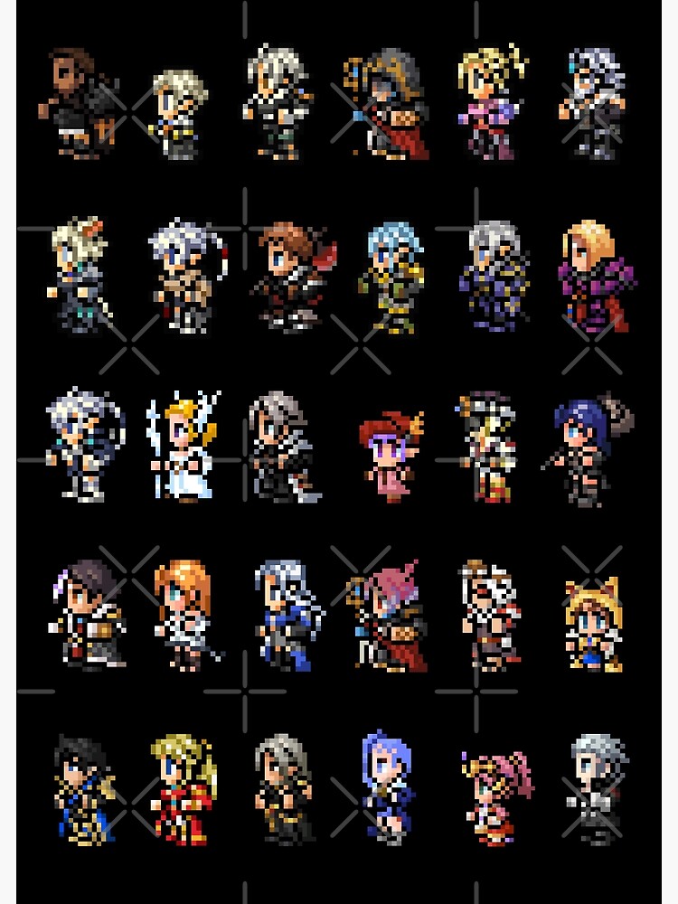 "Final Fantasy XIV 14 - Sprites PIXEL SPRITE" Art Print by ZeWiss ...