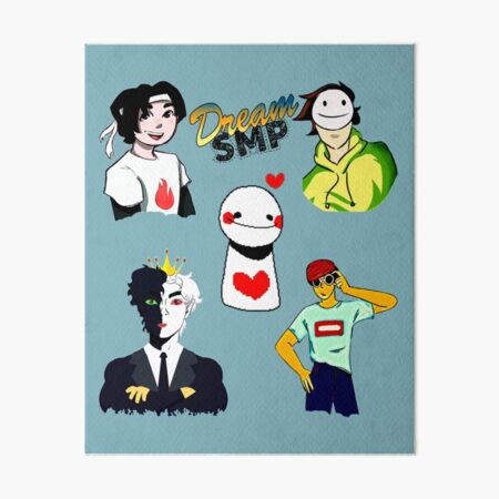 "Dream Smp Cartoon - Dream SMP Lovers " Art Board Print by ...