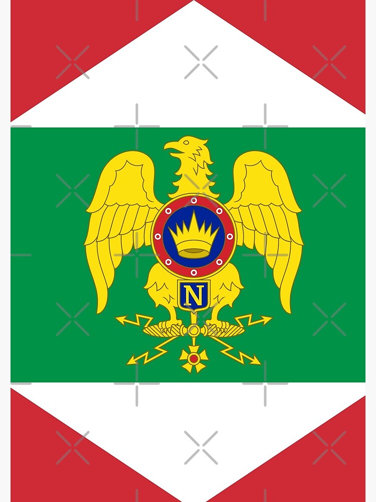 "Flag of the Kingdom of Italy Napoleon Bonaparte period 1805-1814 ...
