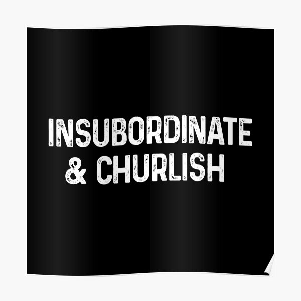 "Insubordinate and Churlish Key & Peele" Poster by allysmar | Redbubble