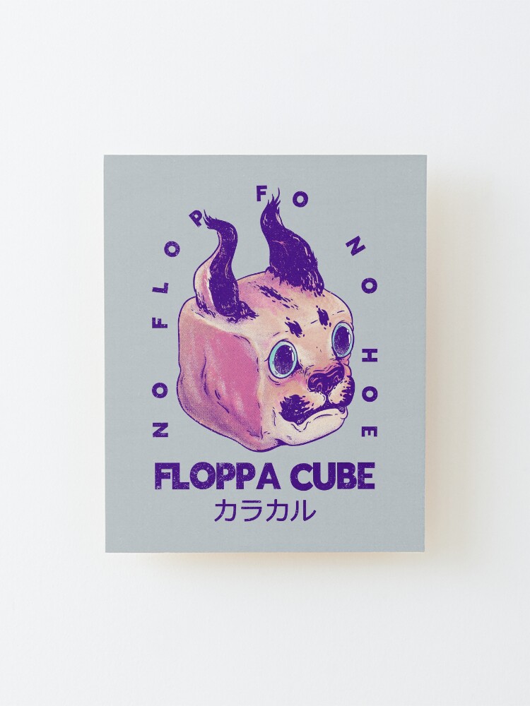 "Floppa Cube - NO FLOP FO NO HOE | Big Floppa Music Album Cover meme ...
