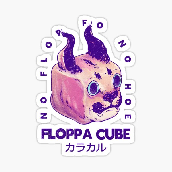 "Floppa Cube - NO FLOP FO NO HOE | Big Floppa Music Album Cover meme ...