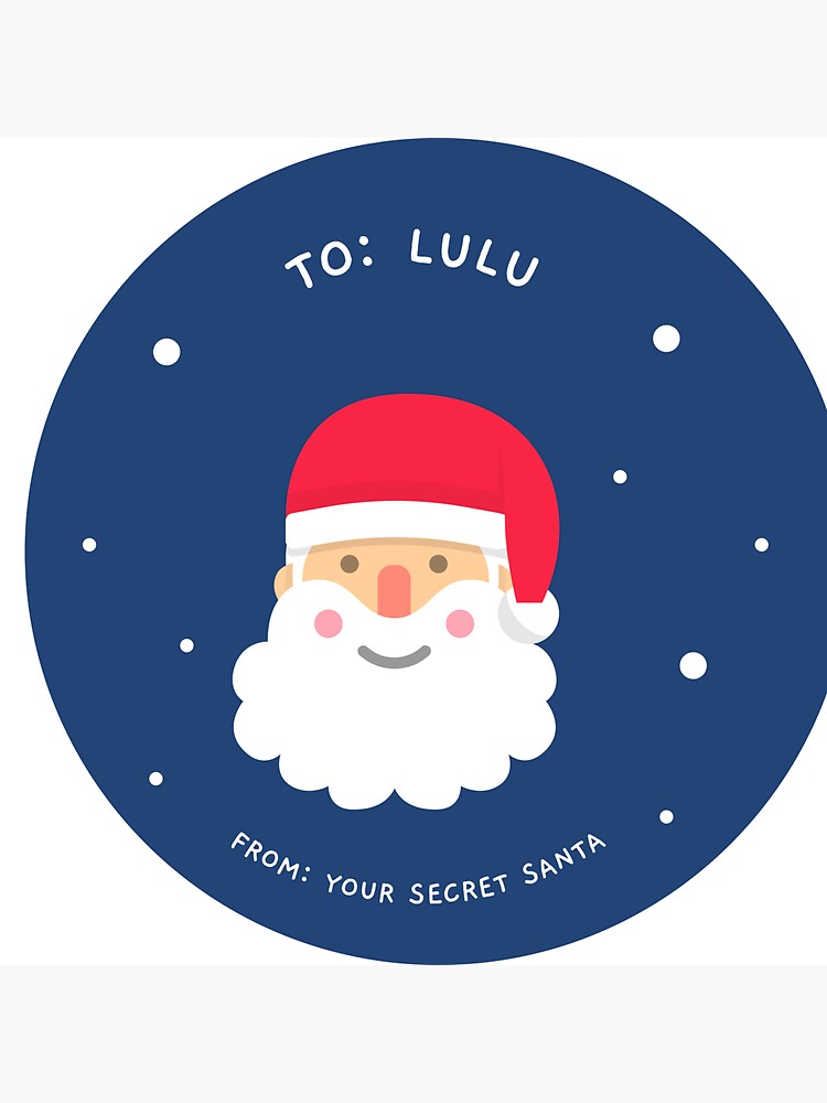 Secret Santa Sticker By Msshopcenter Redbubble