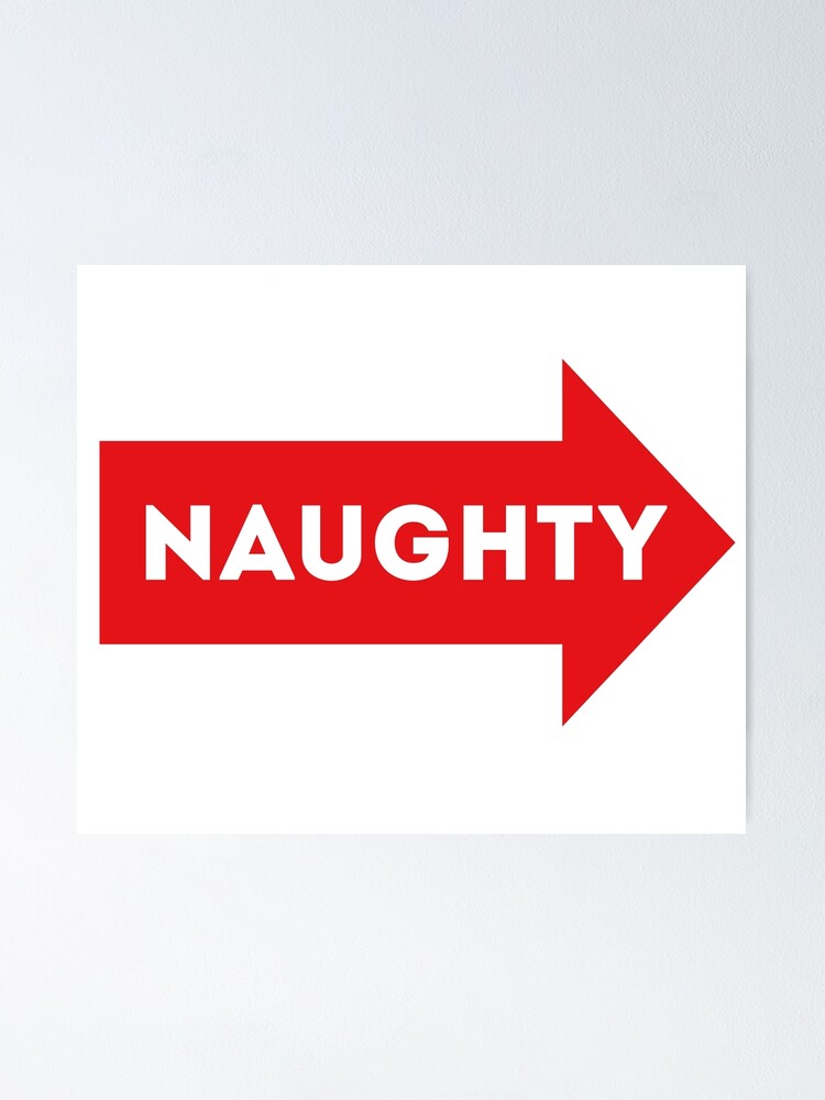 "Naughty arrow pointing" Poster for Sale by patsyrosedesign | Redbubble