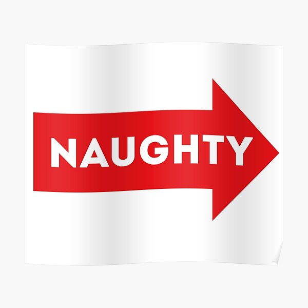 "Naughty arrow pointing" Poster for Sale by patsyrosedesign | Redbubble