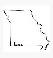 Missouri State Outline: Wall Art | Redbubble