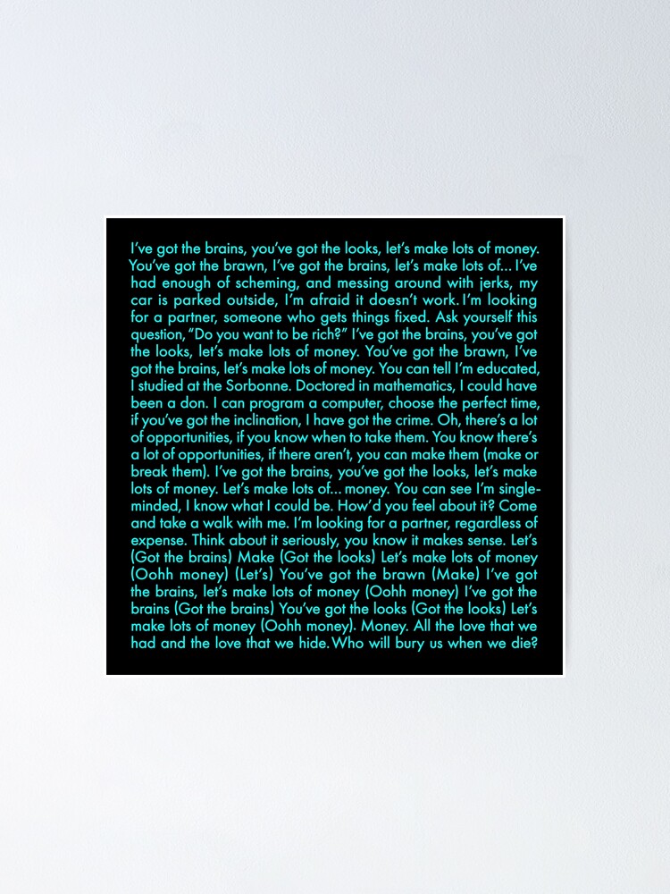Let's make lots of money lyrics store