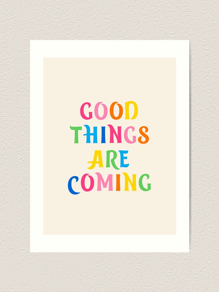 "Good Things Are Coming Sticker -Preppy Pink Quote - Girl Quote ...