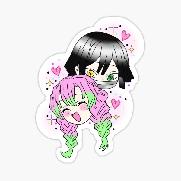 "Mitsuri x Obanai " Sticker for Sale by AmelieLacroix | Redbubble