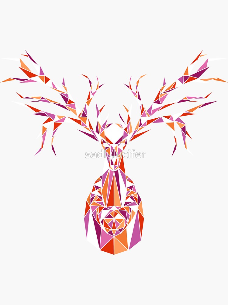 "Pride Deer: Lesbian flag" Sticker for Sale by sadlylucifer | Redbubble
