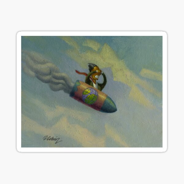 "Crash" Sticker for Sale by robcolvinart | Redbubble