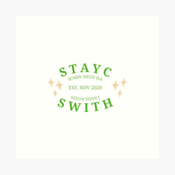 "stayc vintage logo" Art Print for Sale by lenzzz | Redbubble