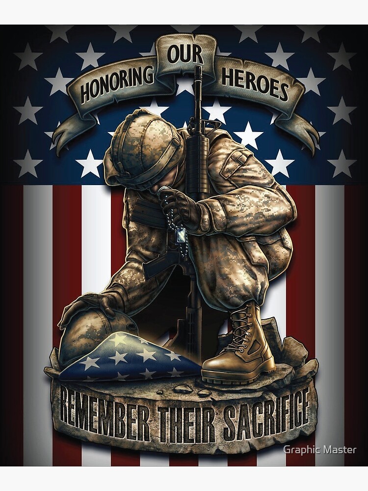 "US Veterans - Honoring our heroes, remember their sacrifice" Poster ...