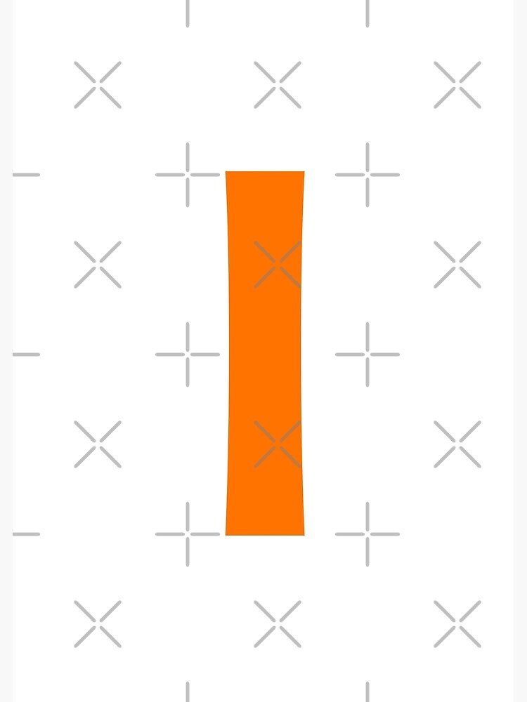 Orange Letter I